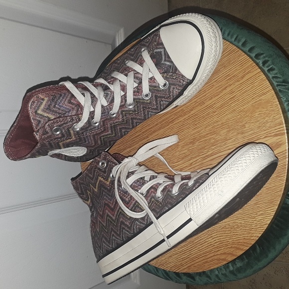 Converse | Shoes | Missoni X Converse Chevron High Tops Like New 75 ...